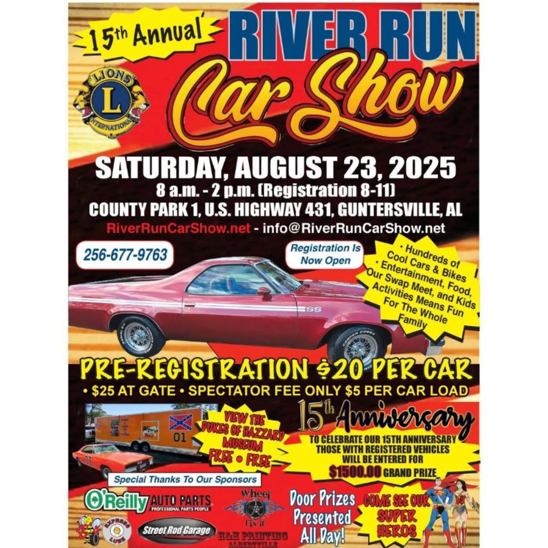 15th Annual River Run Car Show - Arab Chamber of Commerce